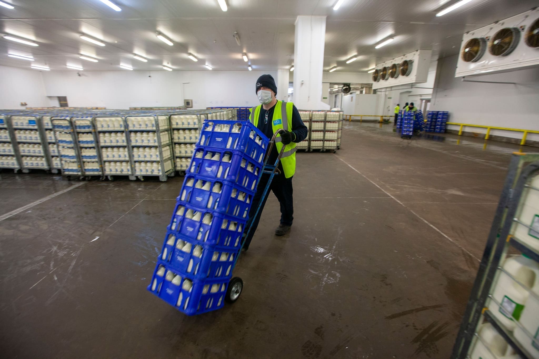 Increase in milk delivery men increase in Edinburgh