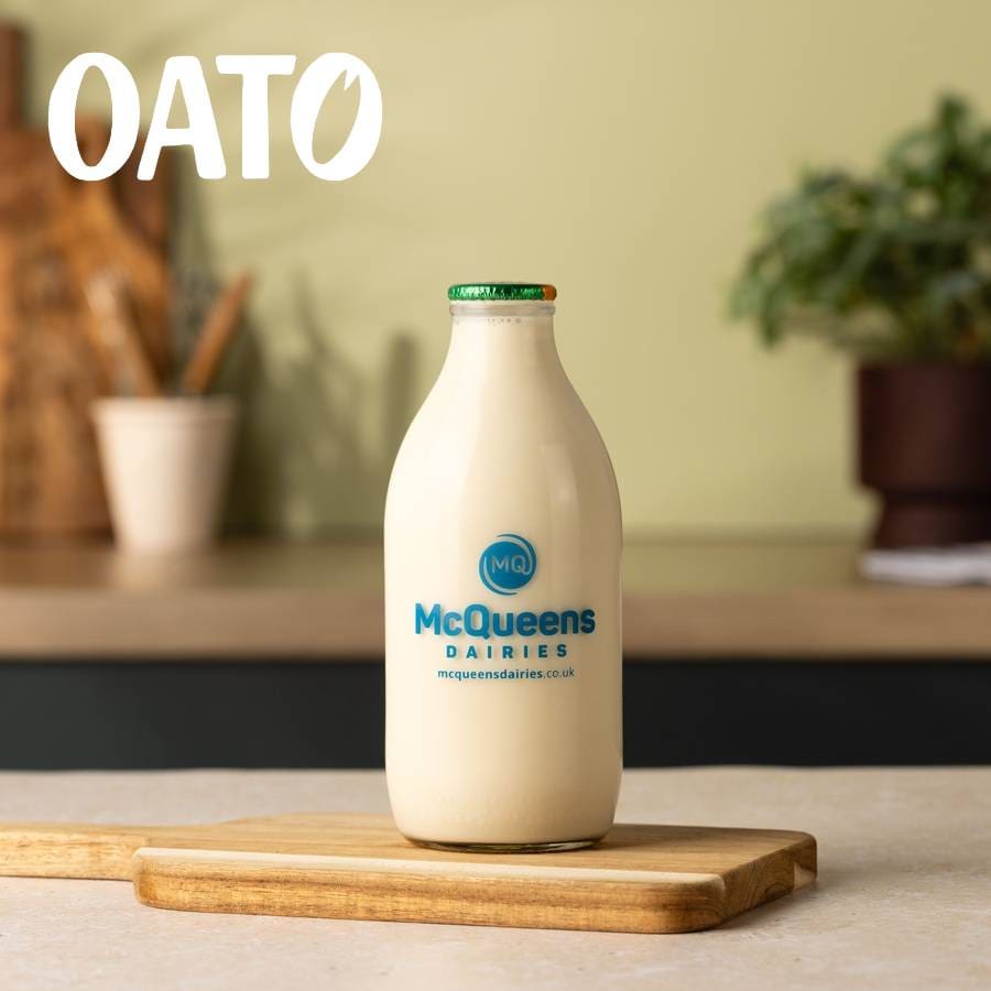 Organic Whole Milk in Glass Bottles | 1 Pint | McQueens Dairies