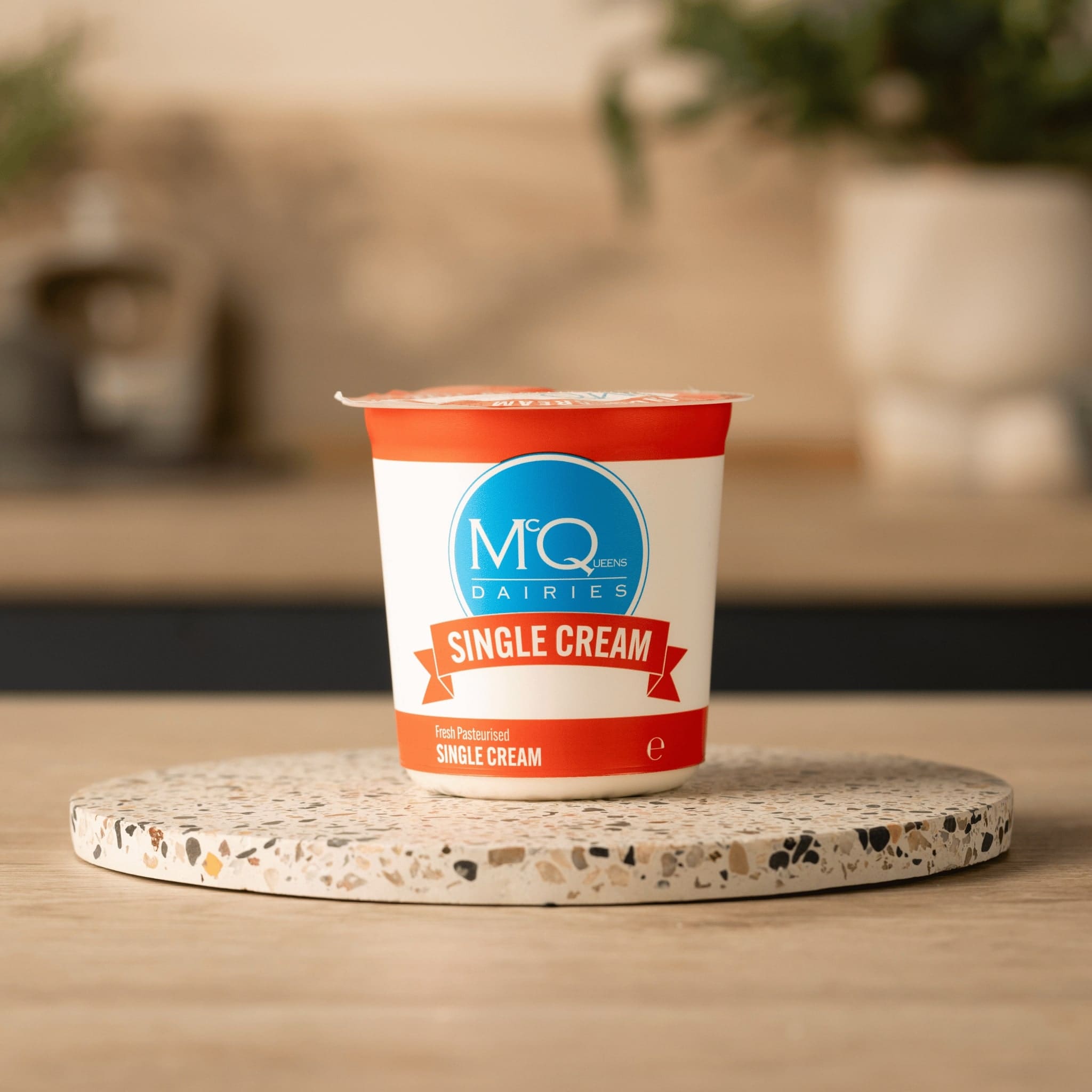300ml McQueens Fresh Single Cream In Eco Pot | McQueens Dairies