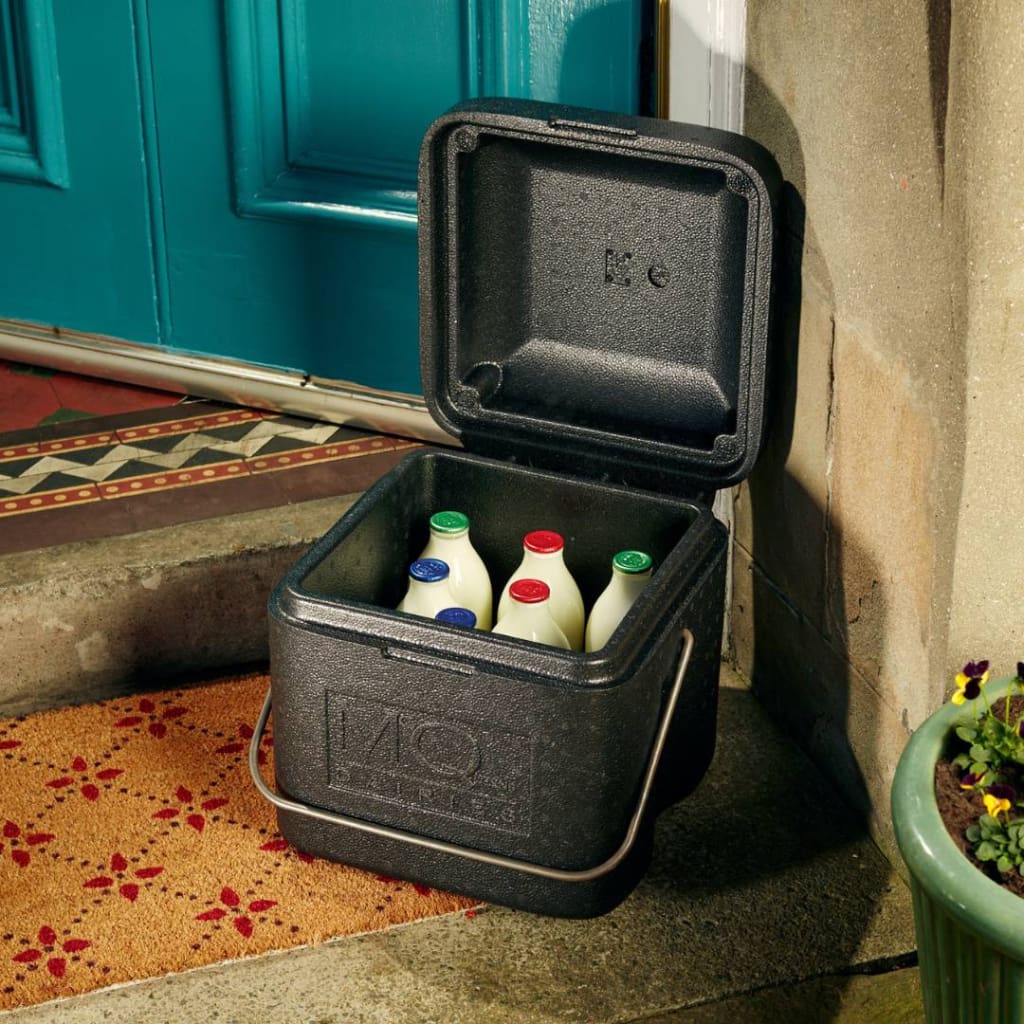 Milk Accessories - Doorstop Milk Bottle Holder & Lids | McQueens Dairies