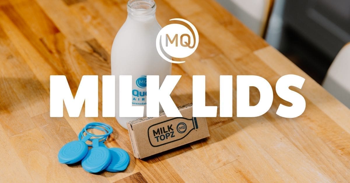 McQueens Milk Lids - Airtight, No Leak Recyclable - Glass Pints