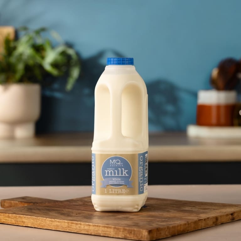Organic Whole Milk in Glass Bottles | 1 Pint | McQueens Dairies